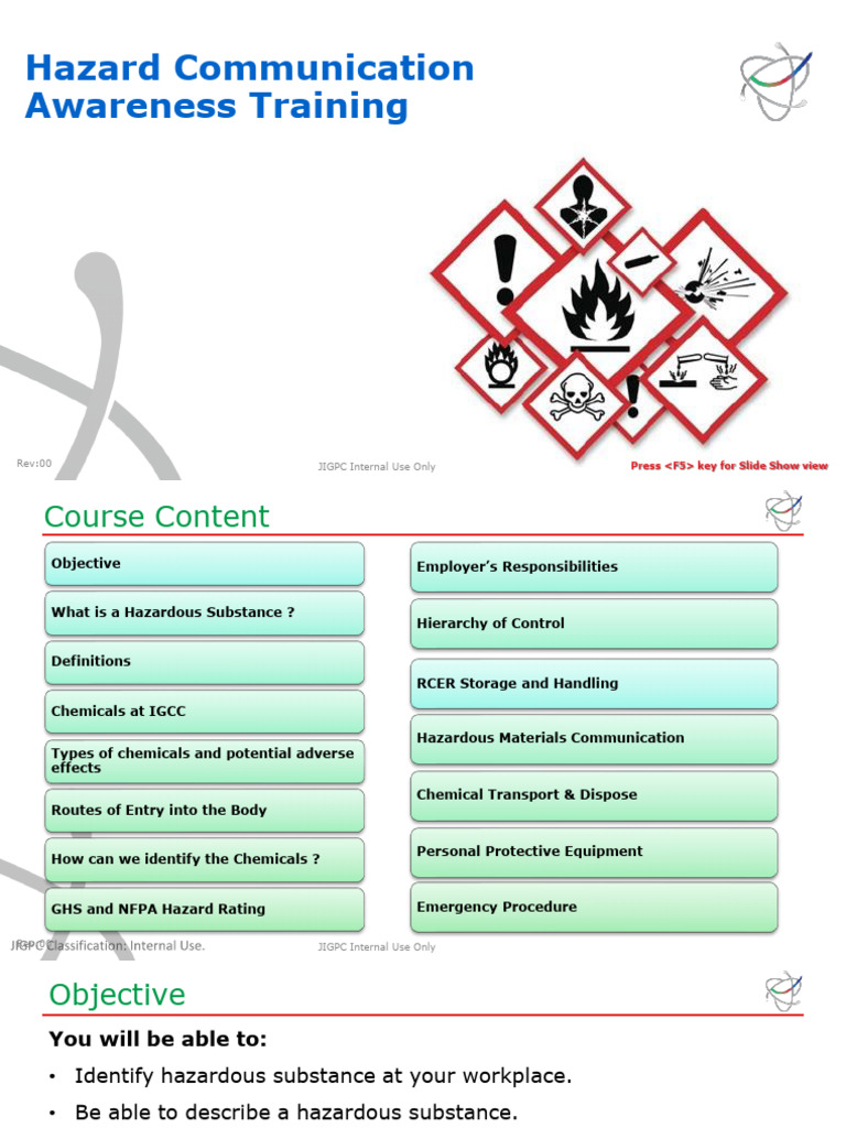 18. Hazcom Awareness-Chemical Safety | PDF | Personal Protective ...