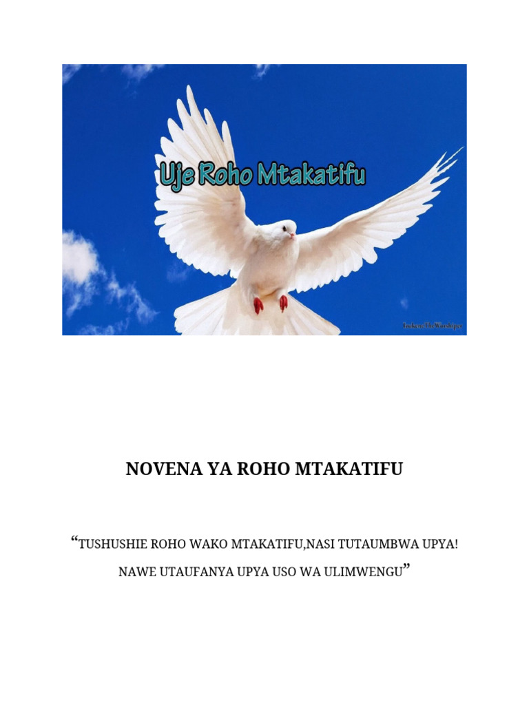 Novena Ya Roho Mtakatifu | PDF