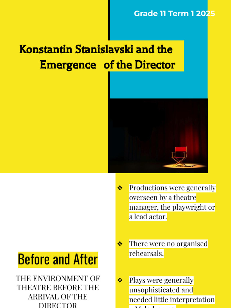 Stanislavski and th Director 2025 | PDF