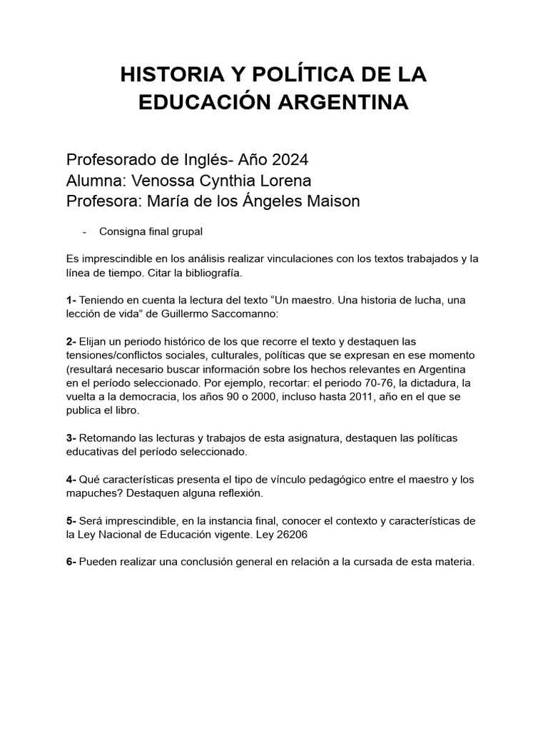 TP Final - Practicas | PDF | Educación de la primera infancia ...