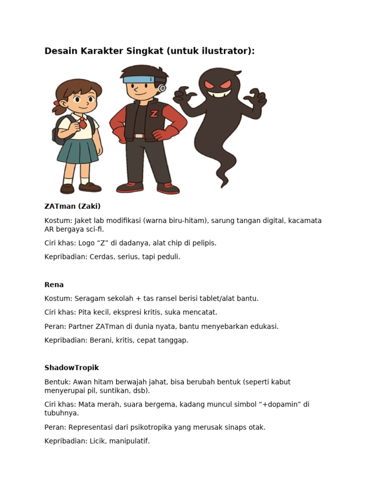 NASKAH KOMIK ZATman-inovasi Lengkap | PDF