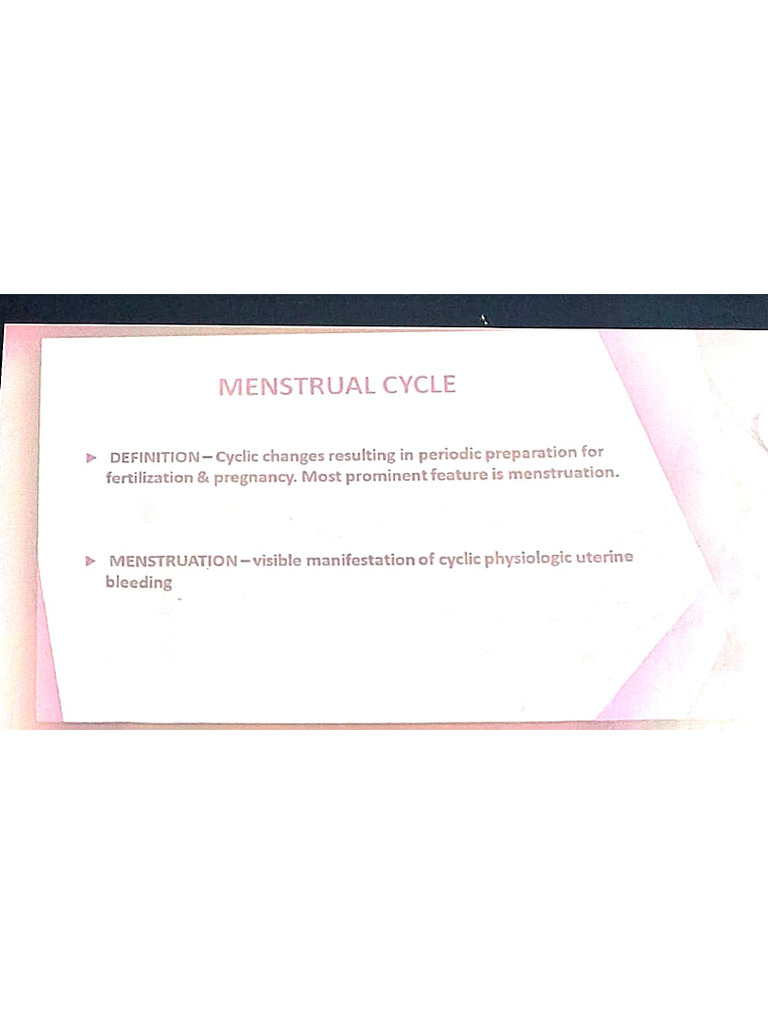Menstruation Cycle | PDF