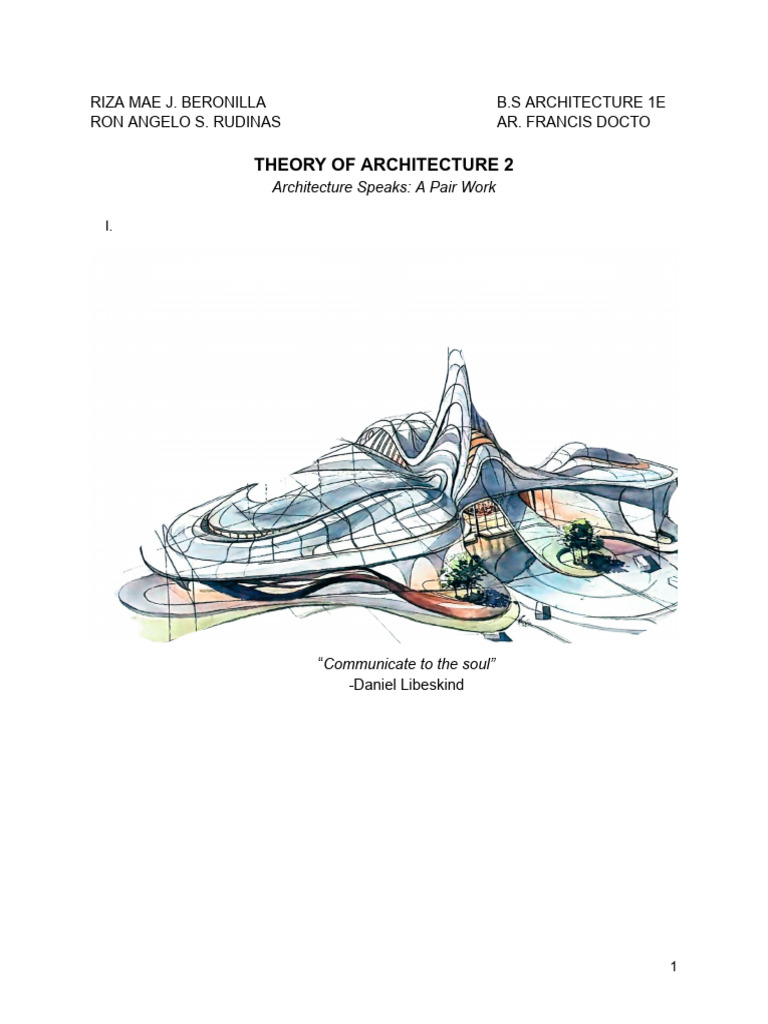 TOA 2_ACT5 - ARCHITECTURE AS LANGUAGE | PDF | Soul | Mind
