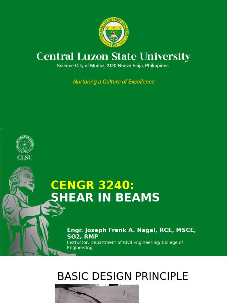 Shear Design in Beams Guide | PDF | Beam (Structure) | Bending