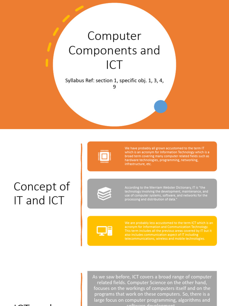 Computer Components ICT Evaluation | PDF | Central Processing Unit | Computer Data Storage