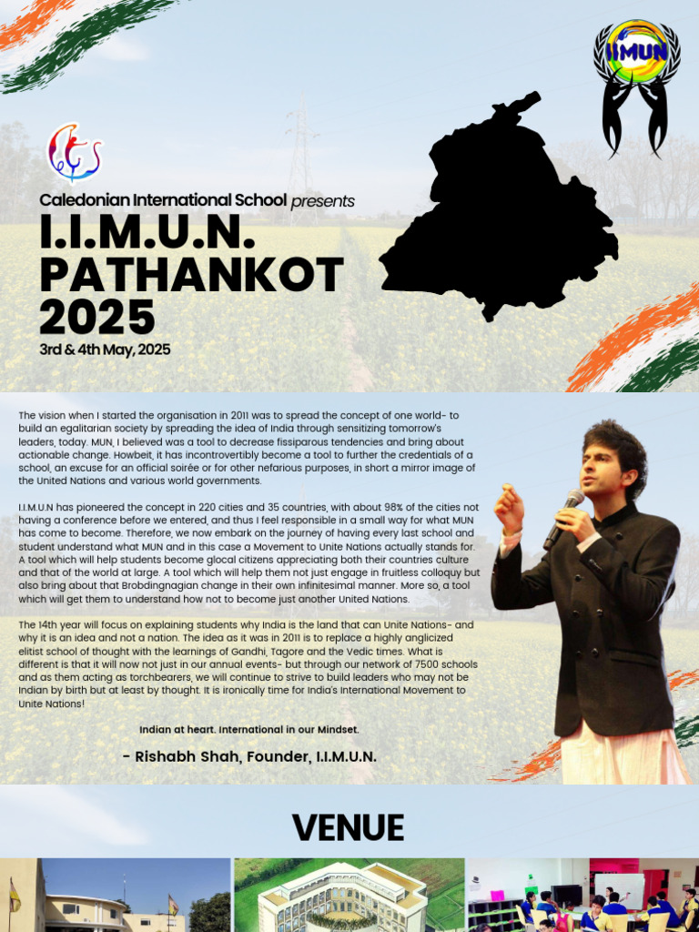 IIMUN Pathankot Brochure 2025 | PDF