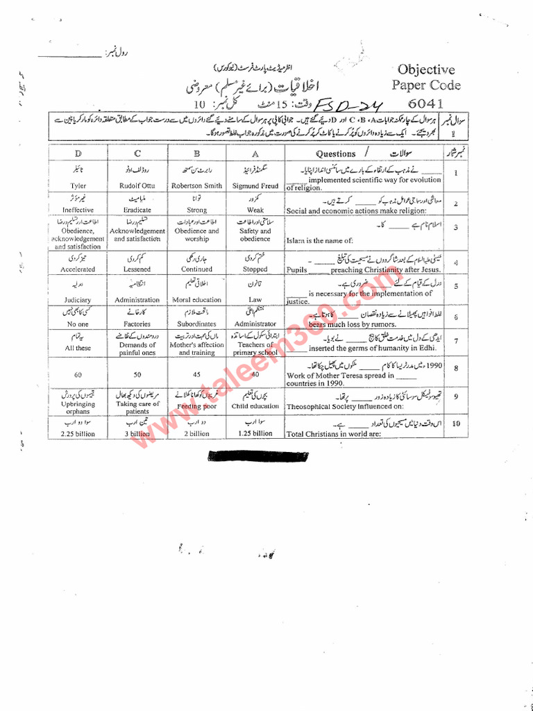 Ikhlakiyat-11 (FSD-24) | PDF