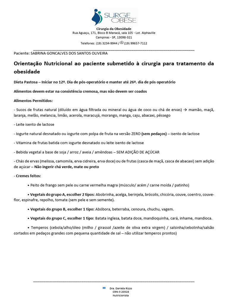 Dieta Pastosa | PDF | Caldo | Creme (gastronomia)