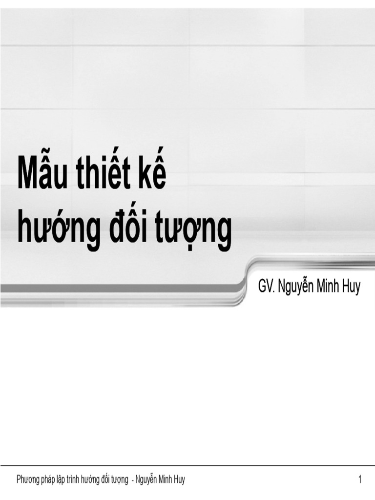 OOP-10-Design Patterns | PDF