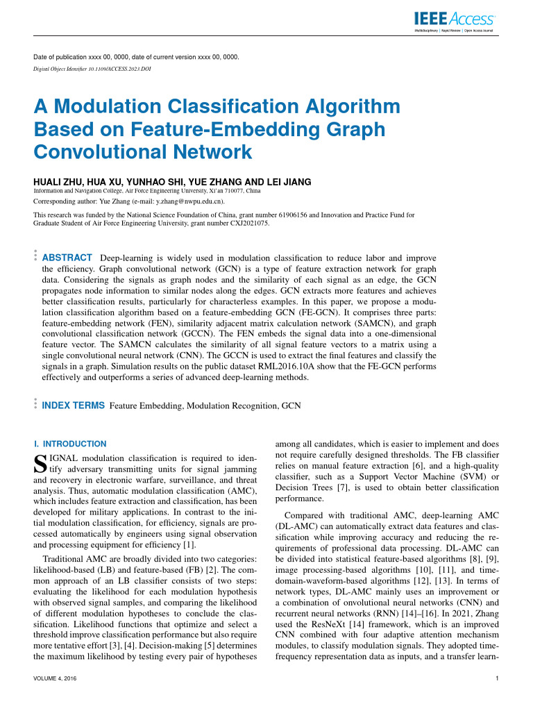 A Modulation Classification Algorithm | PDF | Convolution | Deep Learning