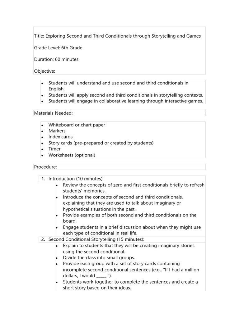 Lesson Plan 6th Graders Primary School 19th of May To 23rd of May 24-25 ...