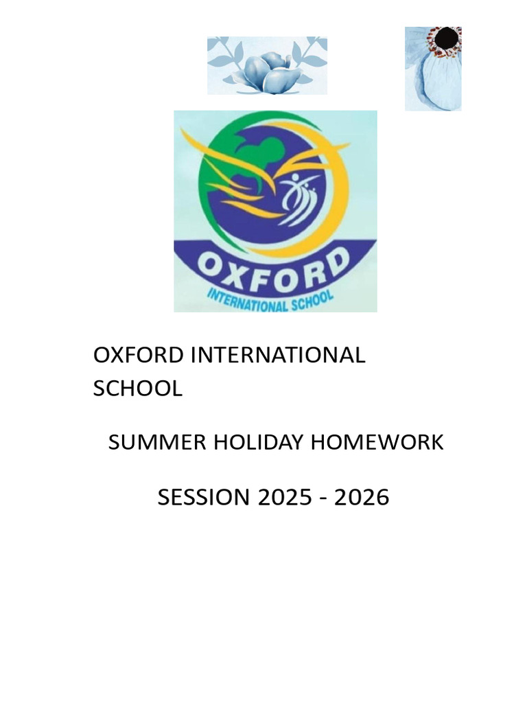 (G-7) Holiday Homework | PDF