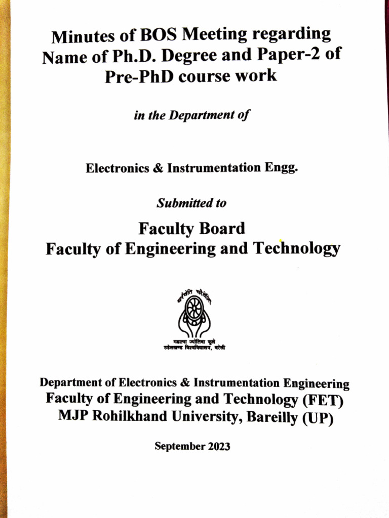 Pre PHD Course Work 19122023 | PDF | Programmable Logic Controller | Blood