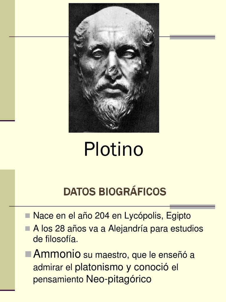 Filosofía de Plotino | PDF | neoplatonismo | Alma