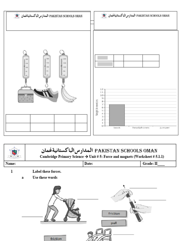 Grade 2 Science: Forces & Moon Phases | PDF | Force | Moon