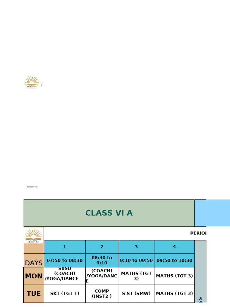 Class Wise TT (Final) 2023-24 | PDF | Dialectology | Cultural Assimilation