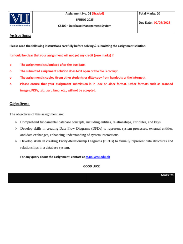 Spring 2025 - CS403 - 1 - BC240438730 | PDF | Computing | Information Science