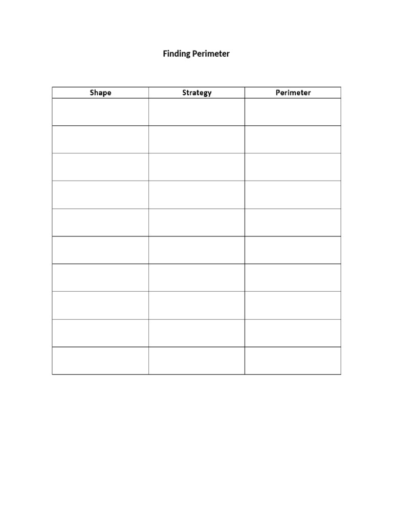 Finding Perimeter | PDF