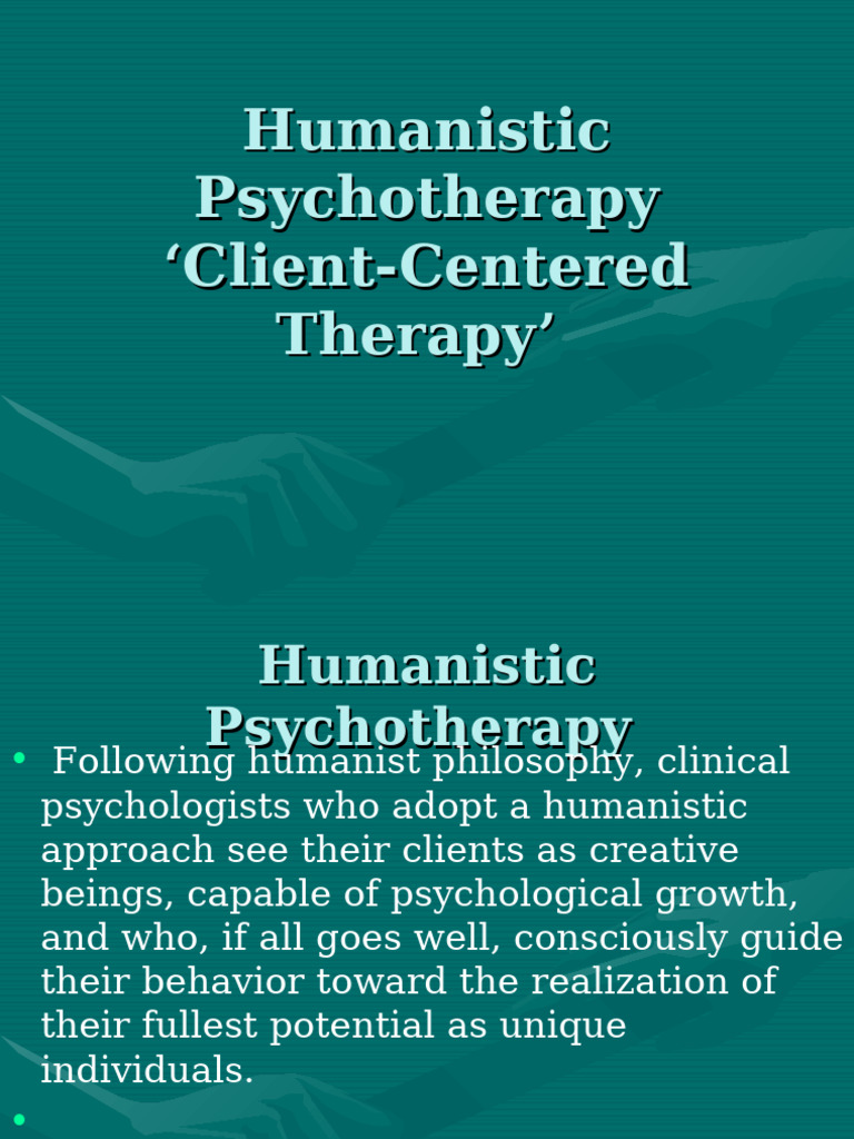 Client Centered Therapy | PDF | Psychotherapy | Humanistic Psychology