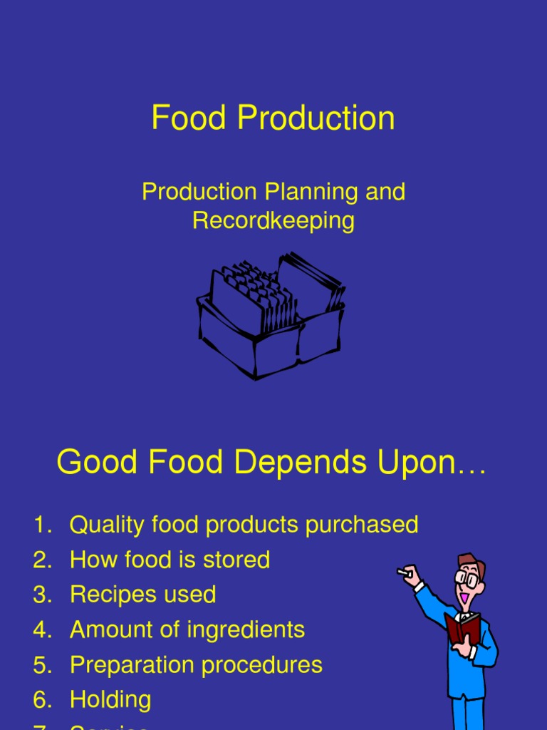 Food Production Records Plan Meals | PDF | Menu | Meal