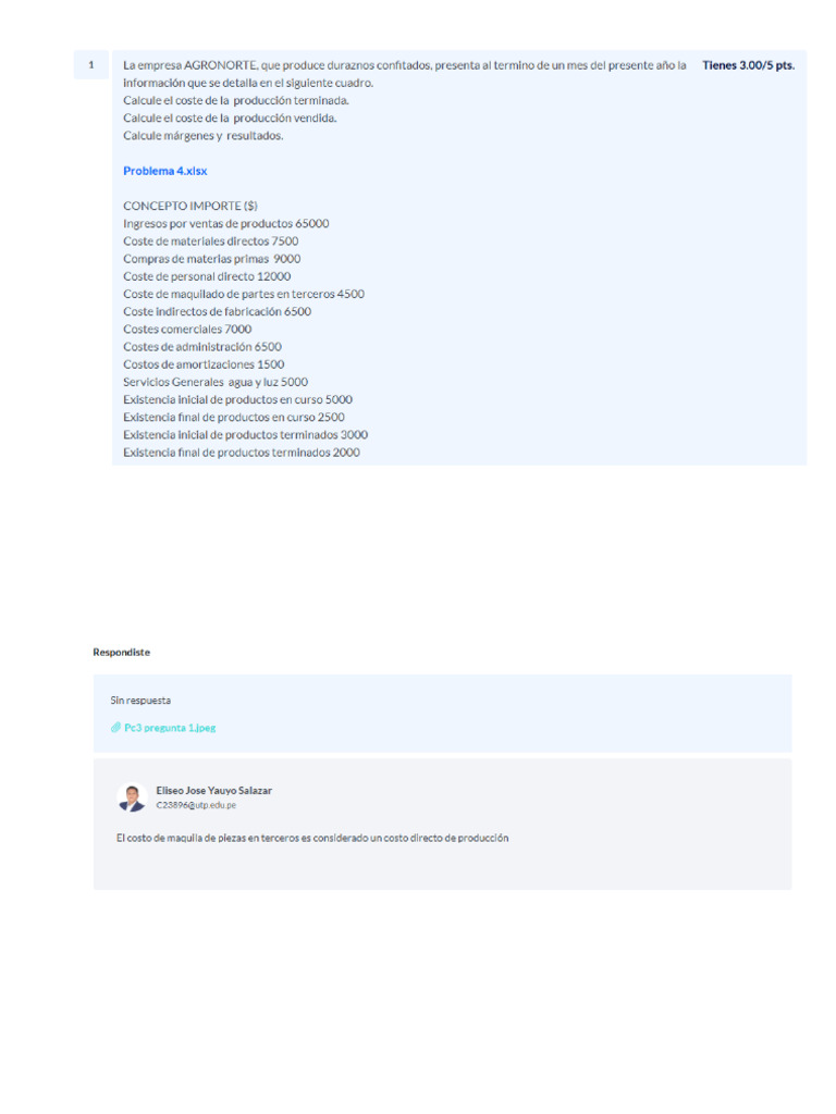 PC3 - Operaciones Unitarias | PDF