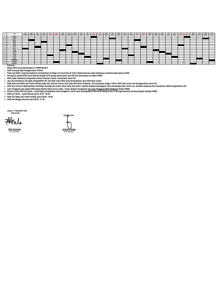 Oct 24 - Schedule Mod-1 | PDF