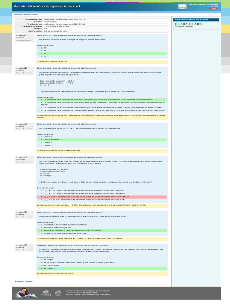 EA1. Capacidad Del Proceso2 | PDF