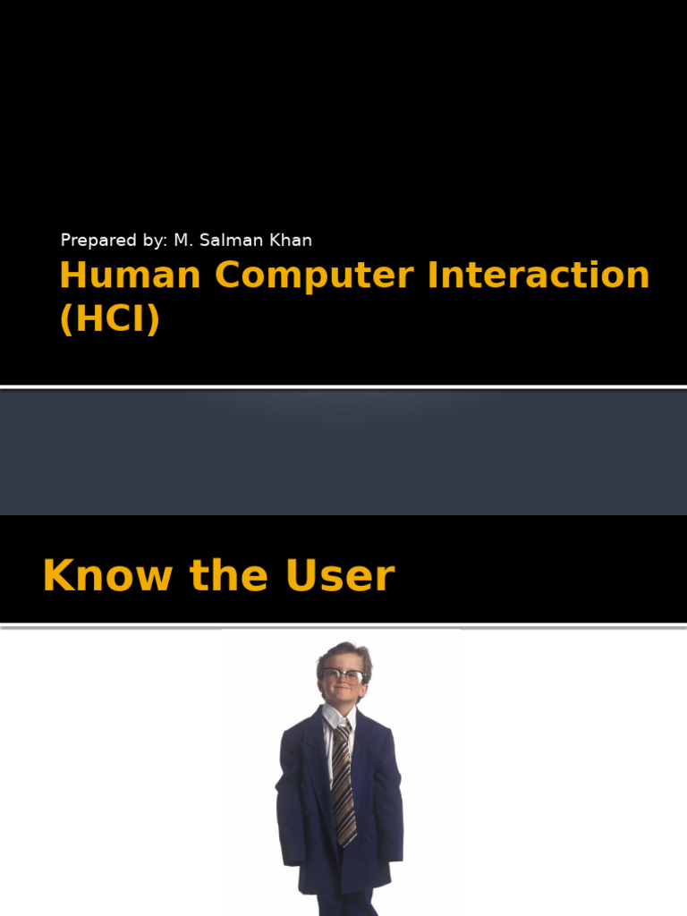F2 - Know The User | PDF | Human–Computer Interaction | Usability