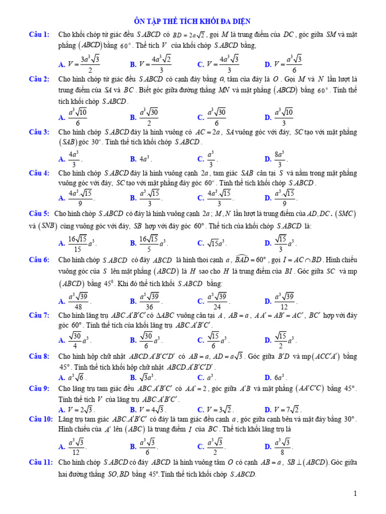 Ôn Tập V-Đề-2k7-N1 | PDF