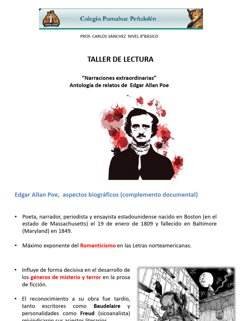 Vida y obra de Edgar Allan Poe | PDF | Edgar Allan Poe