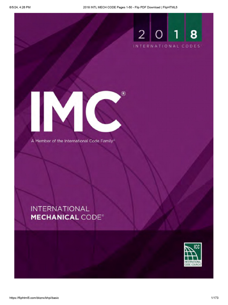 2018 INTL MECH CODE Pages 1-50 - Flip PDF Download - FlipHTML5 | PDF | Technical Communication ...