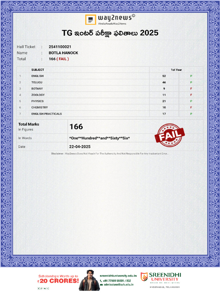 2541100021-tg-inter-marks-memo | PDF