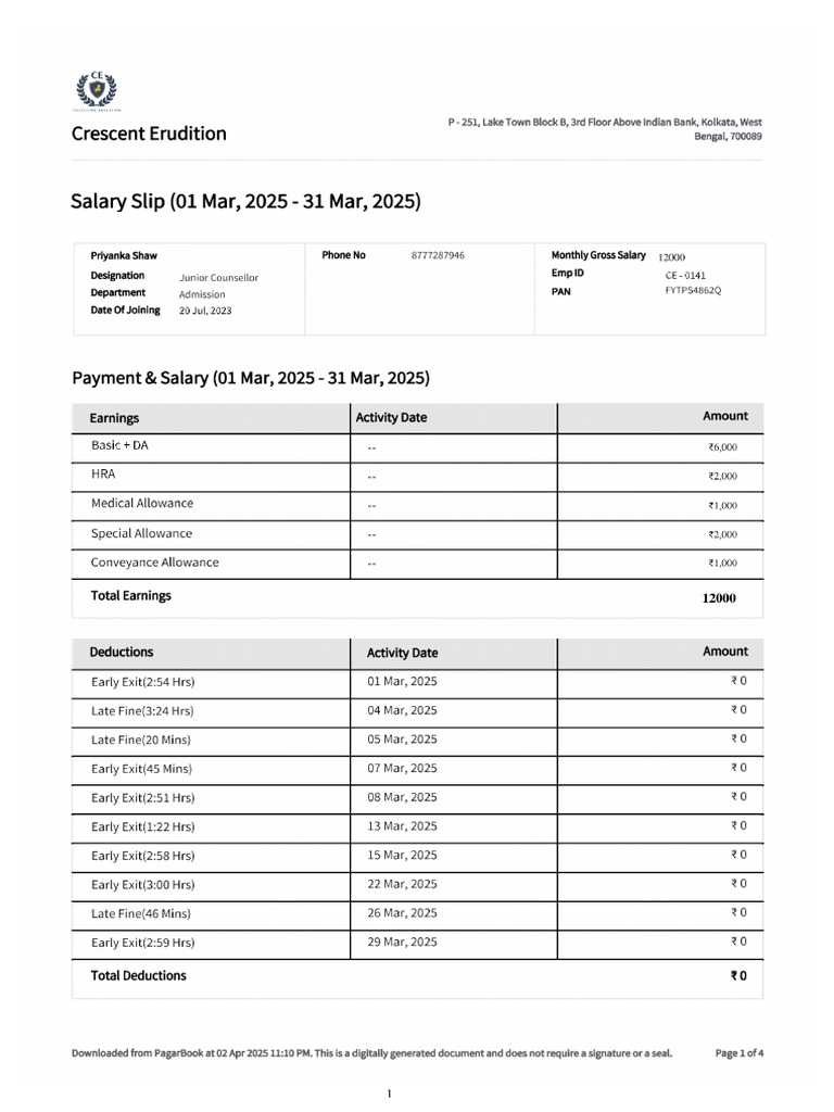 Employee Regular | PDF