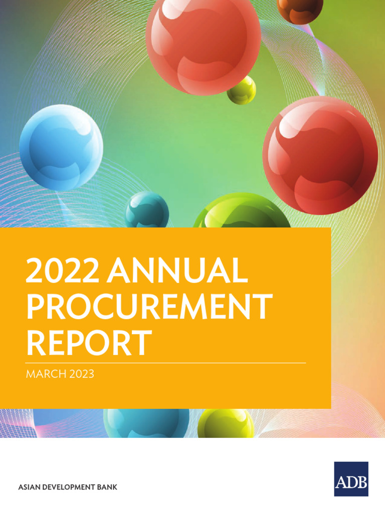 Annual Procurement Report 2022 | PDF | Asian Development Bank | Procurement