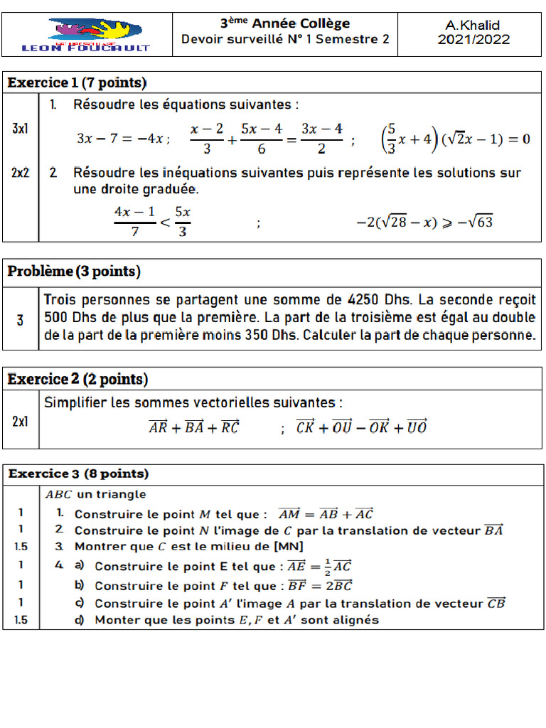 control 1 S2 3ac | PDF