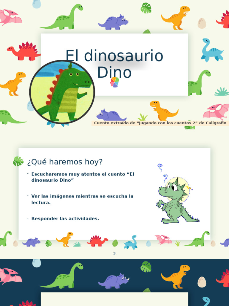 Cuento Infantil: Dino el Dinosaurio | PDF