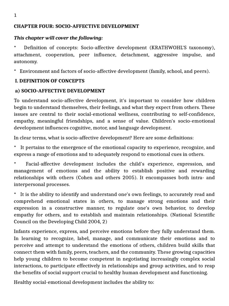 chapter four grade one psycho-pedagogy | PDF | Attachment Theory | Behavioural Sciences