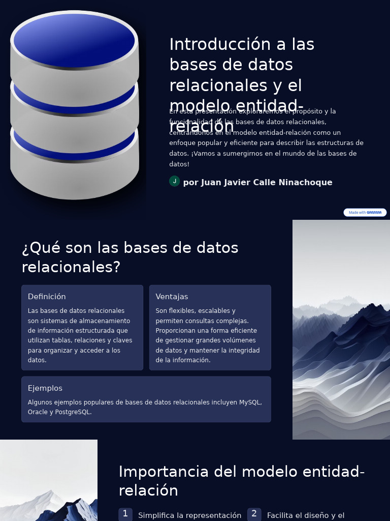Introduccion A Las Bases de Datos Relacionales y El Modelo Entidad Relacion | PDF | Bases de ...