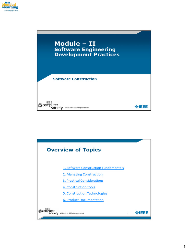 IEEE SCP Software Construction - Student Handout | PDF | Computer ...