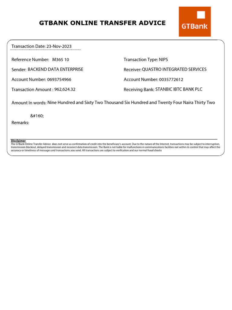 Quastro Integrated Services - 2023112310521479 | PDF