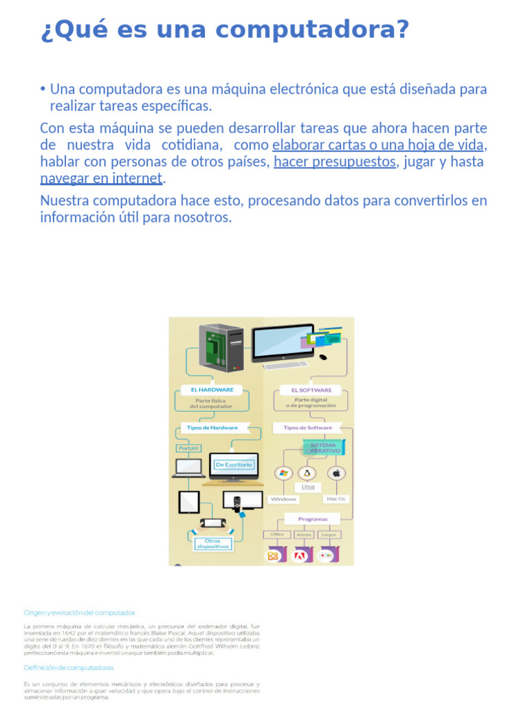 Qué Es Una Computadora | PDF | Procesador de textos | Periférico