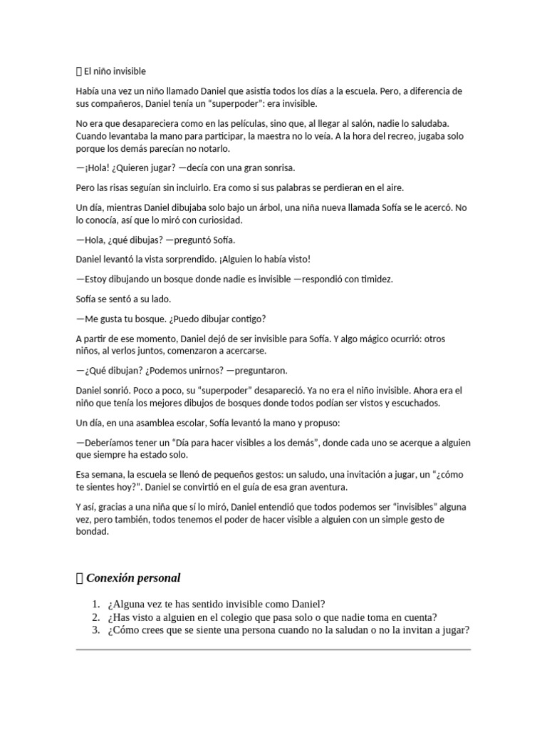 El niño invisible y su magia social | PDF
