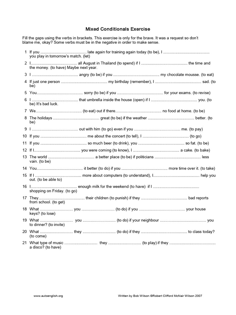 Conditionals | PDF