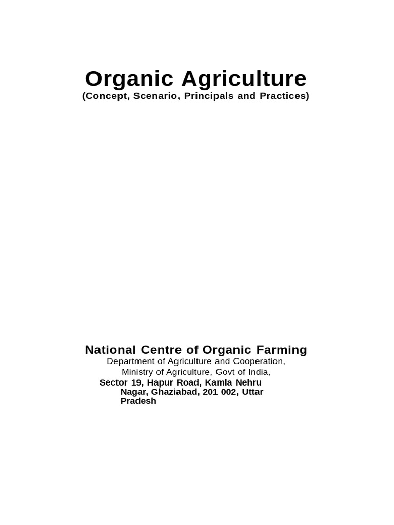 Organic Agriculture | PDF | Organic Farming | Agriculture
