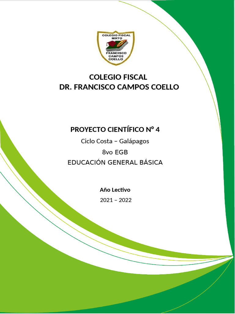PROYECTO CIENTIFICO 8vo EGB - CUIDEMOS NUESTRA SALUD Y BIENESTAR | PDF | Geometría | Triángulo