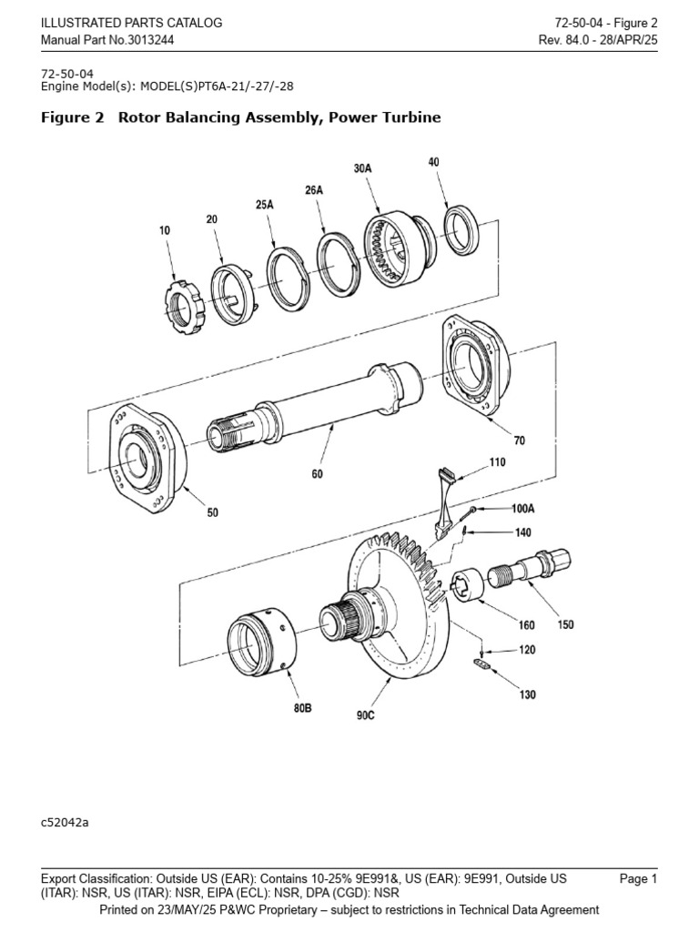 PT6A Power Turbine Parts Catalog | PDF | Mechanical Engineering ...
