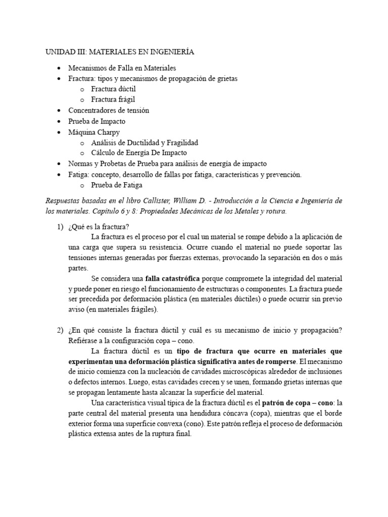 Mecanismos de Falla en Materiales | PDF | Fractura | Fatiga (material)