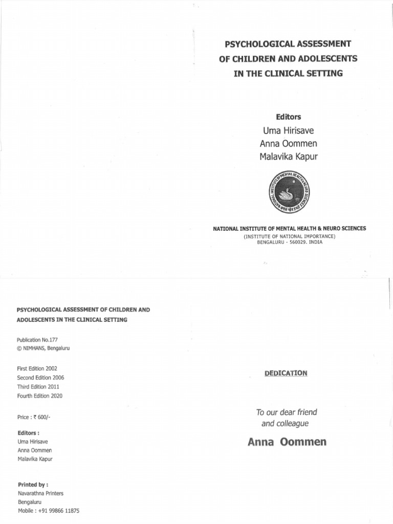 Nimhans SLD Battery - 2020 | PDF