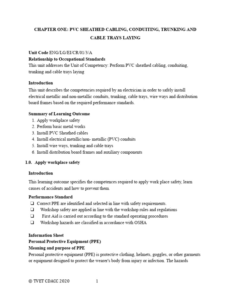 Electrical Installation Level 3 - CDACC Learning Guide-16-39 | PDF ...