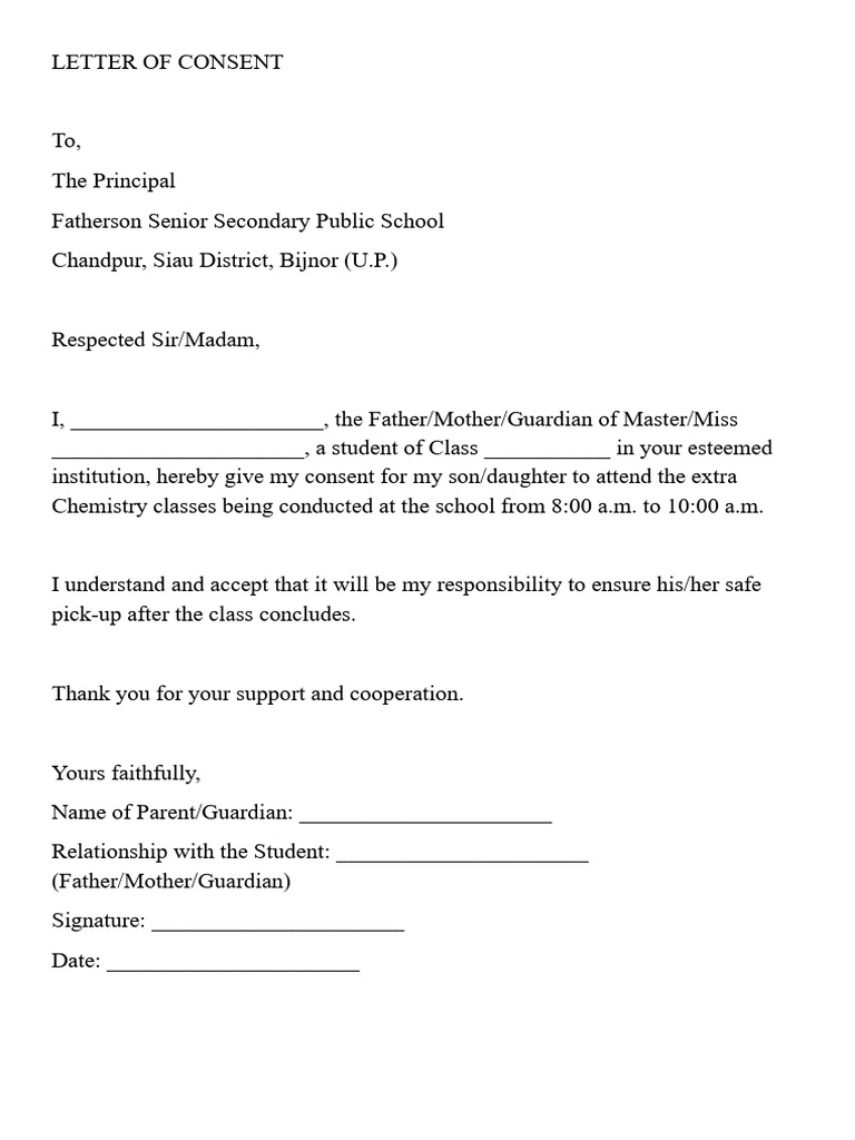 Consent Letter | PDF